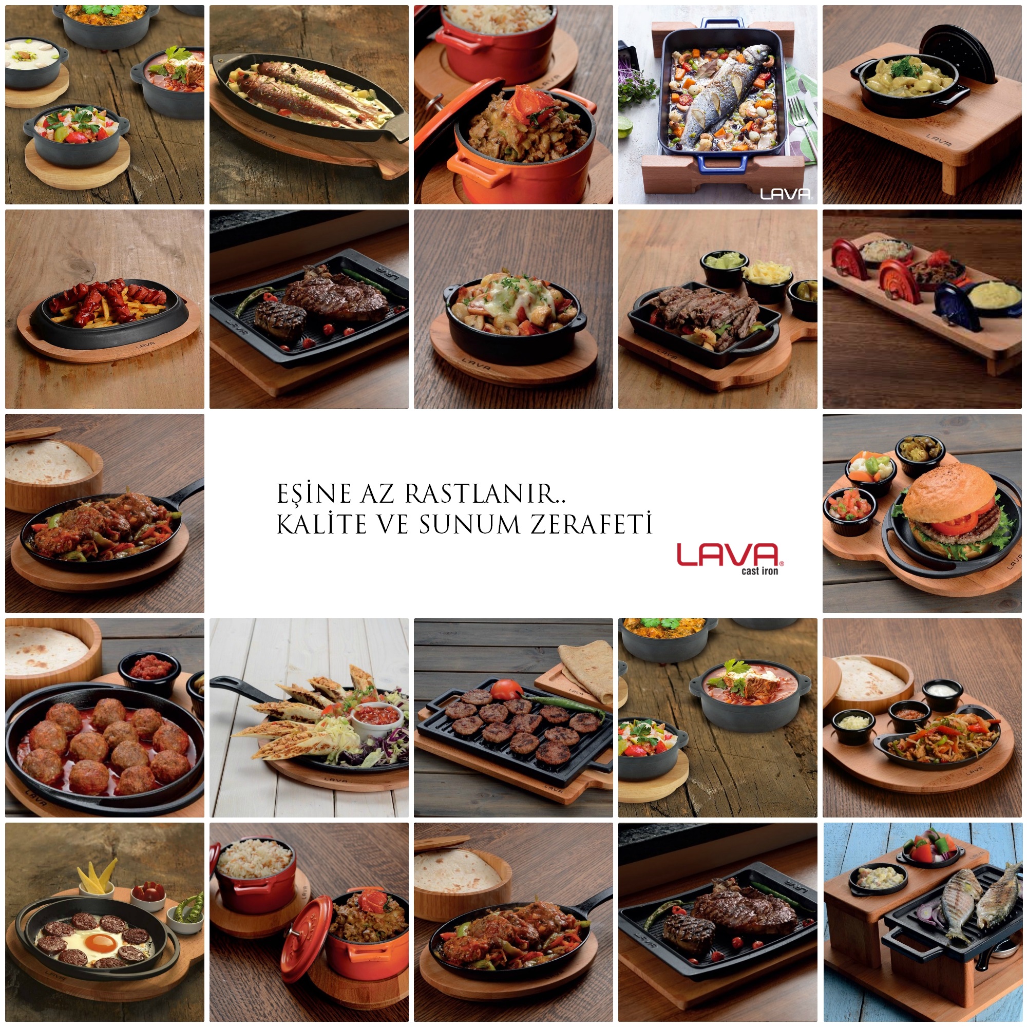 LAVA DÖKÜM DÖNER, KEBAP TABAĞI. ÖLÇÜ Ø28CM. – İnvaQueen